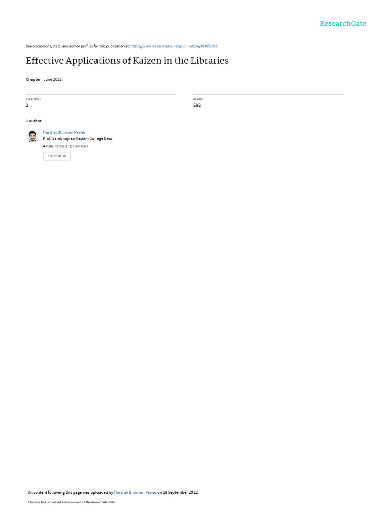 Study 18 | PDF | Libraries | Lean Manufacturing