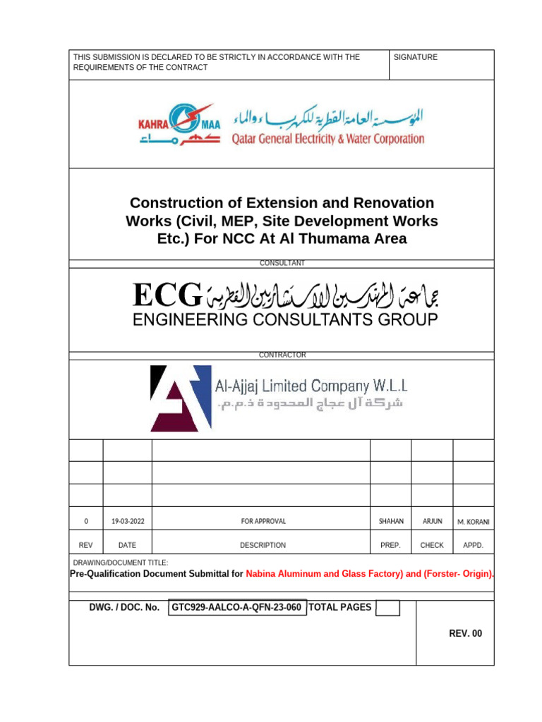 Pre-Qualification Format | PDF