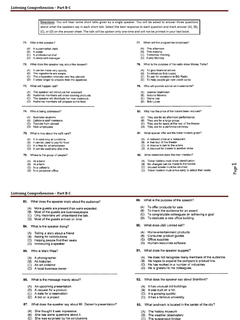 Part B-C_practice 1 | PDF