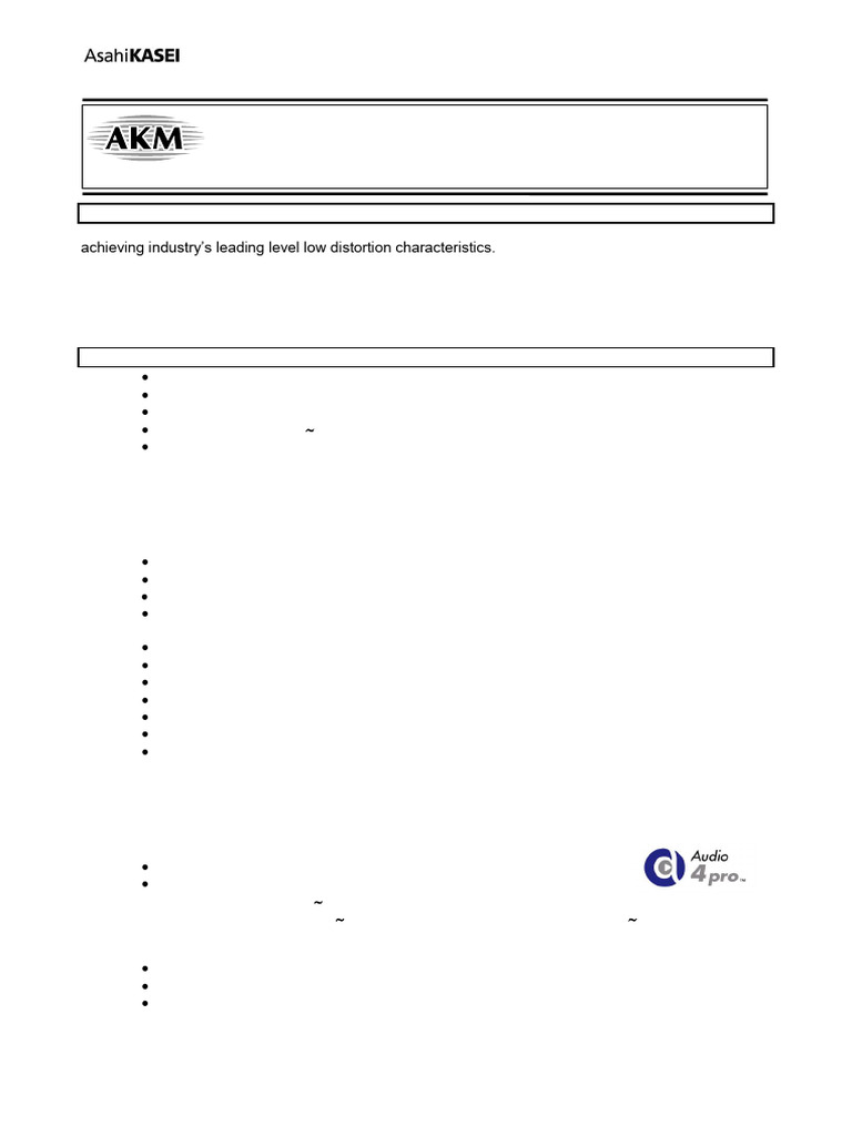 Ak4493eq en Productbrief | PDF | Distortion | Sampling (Signal Processing)
