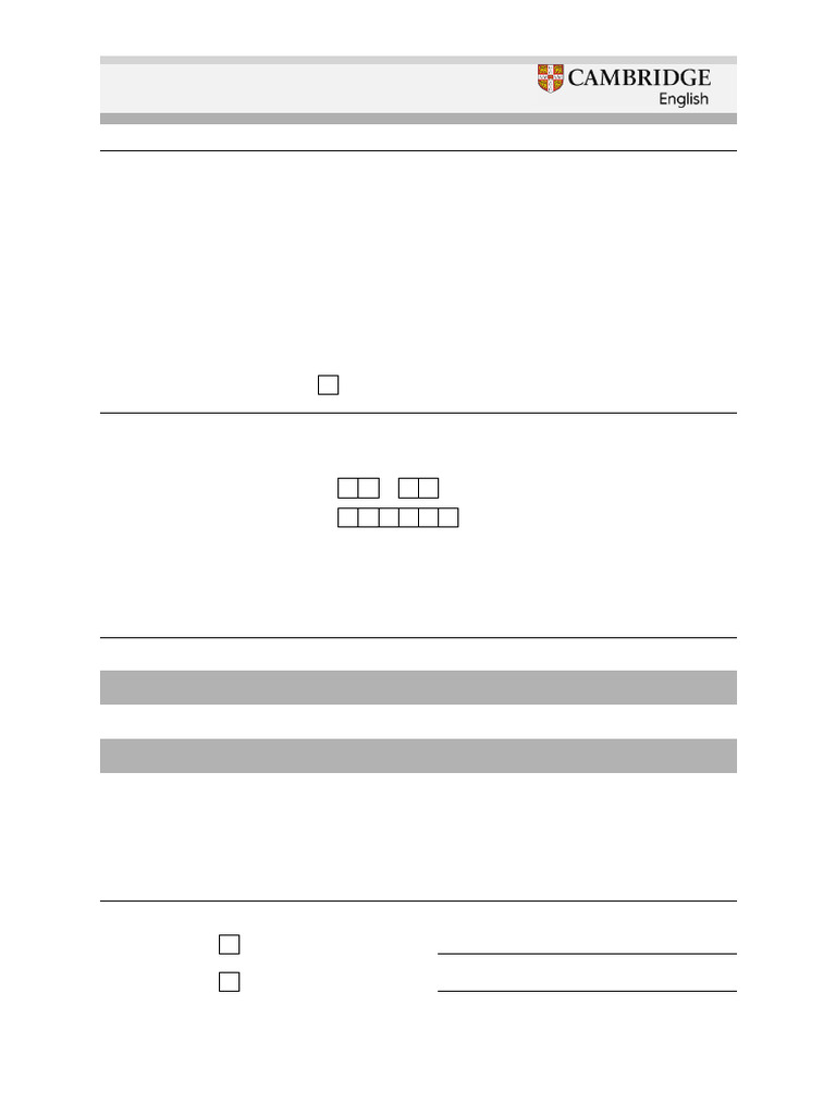 Cambridge YLE Movers Speaking Mark Sheet | PDF