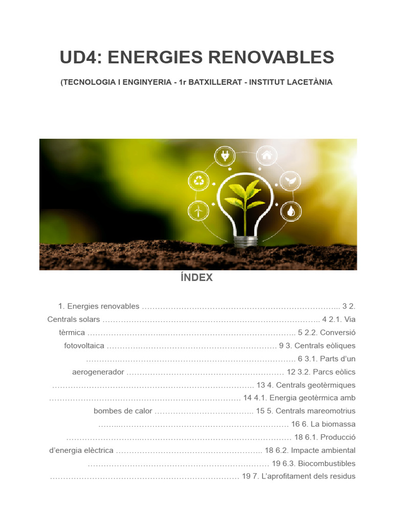 Ud4 Energies Renovables | PDF