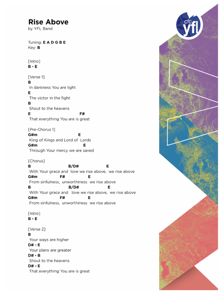 Rise Above Chords | PDF