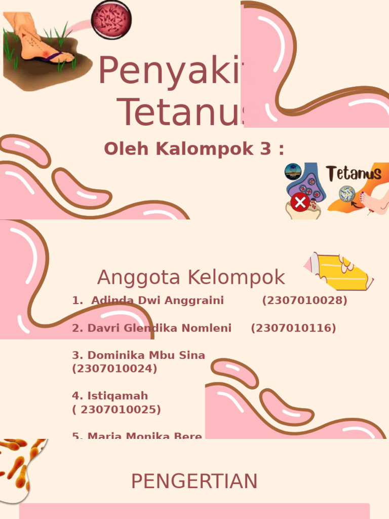 Penyakit Tetanus: Gejala dan Pencegahan | PDF