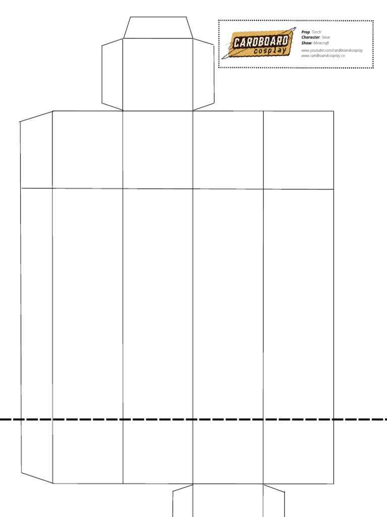 Templates Minecraft Torch 8.5x11 in Paper | PDF | Games & Activities ...
