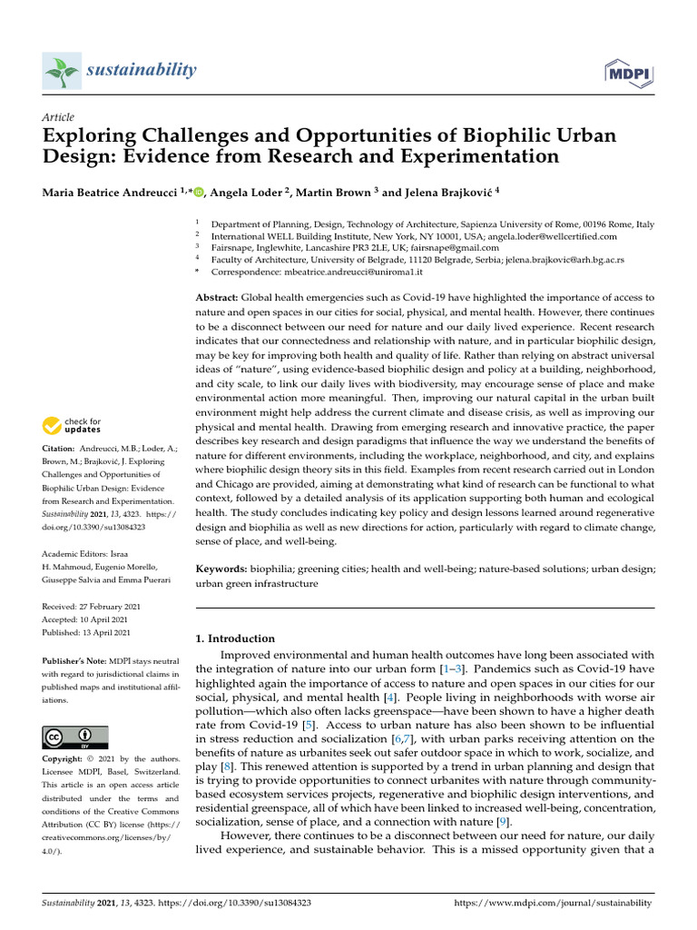 Sustainability 13 04323 v2 Compressed | PDF | Experience | Sustainability