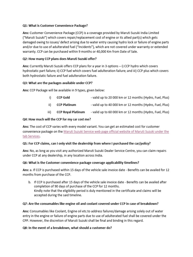 Online CCP Faq | PDF | Motor Vehicle