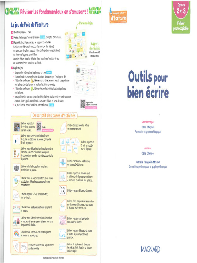Manuel Outils Pour Bien Ecrire Cycles 2 Et 3 | PDF