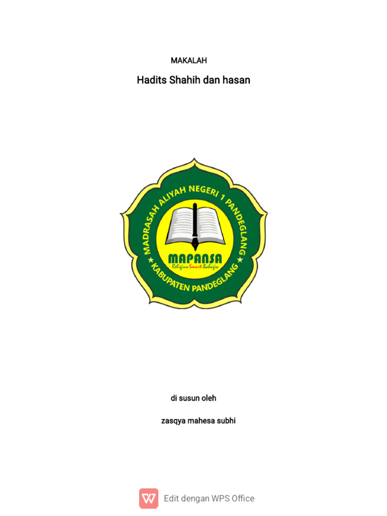 Hadits Shahih Dan Hadits Hasan | PDF