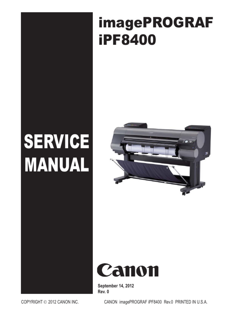 Imageprograf Ipf8400 | PDF | Printer (Computing) | Printed Circuit Board