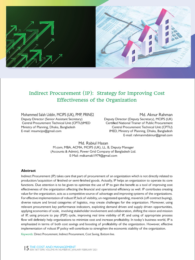 2.Indirect-Procurement | PDF | Procurement | Performance Indicator