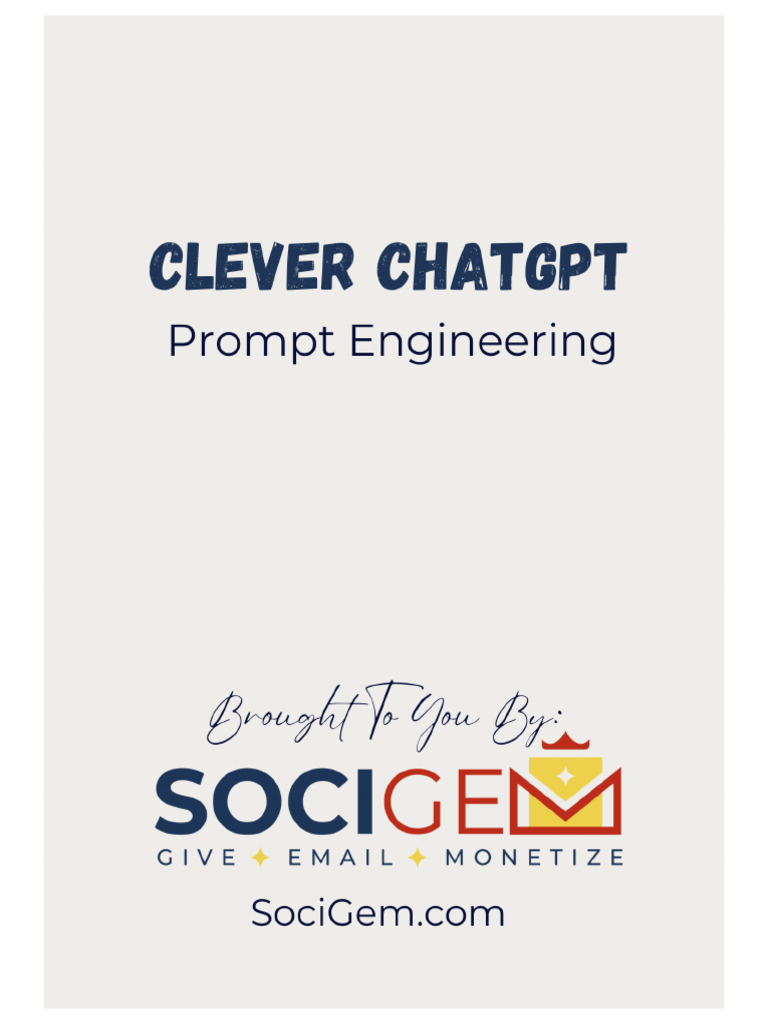 Mastering CLEVER ChatGPT Prompts | PDF | Artificial Intelligence ...