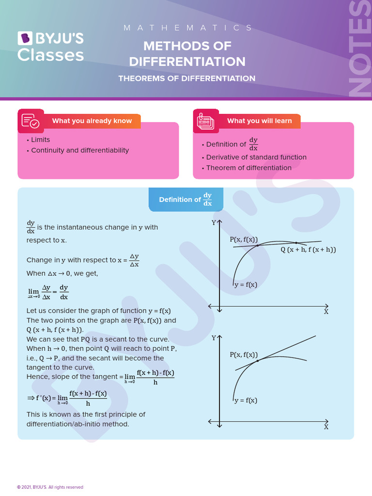 CBSE Class 12 Matrices and Determinants Study Notes | PDF | Tangent ... CBSE Class 12 Matrices and Determinants Study Notes | PDF | Tangent ...