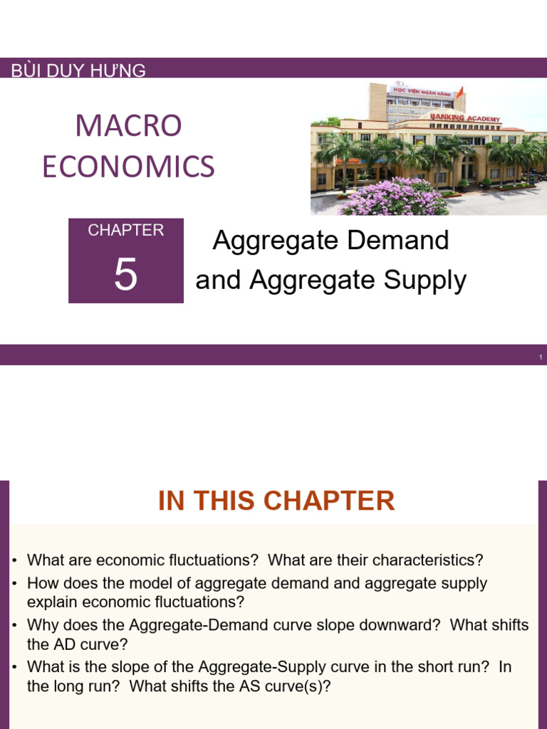 Chapter 5 Aggregate Demand and Aggregate Supply | PDF | Aggregate Demand | Economic Equilibrium