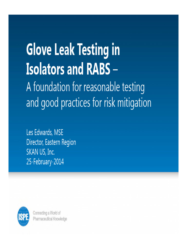 Glove Integrity Testing Procedures | PDF | Sterilization (Microbiology ...