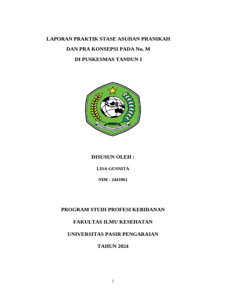 Asuhan Pranikah dan Prakonsepsi di Puskesmas | PDF