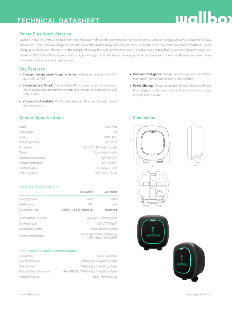 Wallbox 48A | PDF | Battery Charger | Electrical Engineering