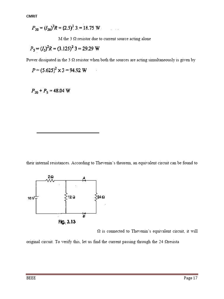 Beee Unit I-17-21 | PDF | Electrical Network | Electrical Resistance And Conductance