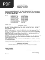 BARANGAY RESOLUTION Badac | PDF