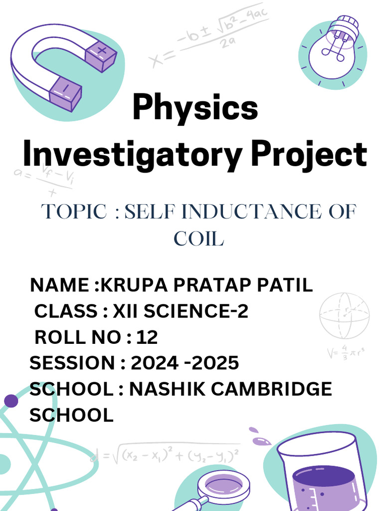Purva Physics Practical PDF | PDF | Electromagnetic Induction | Inductor