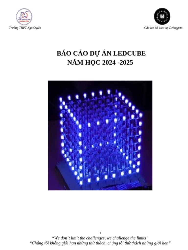 Báo Cáo D Án Ledcube | PDF
