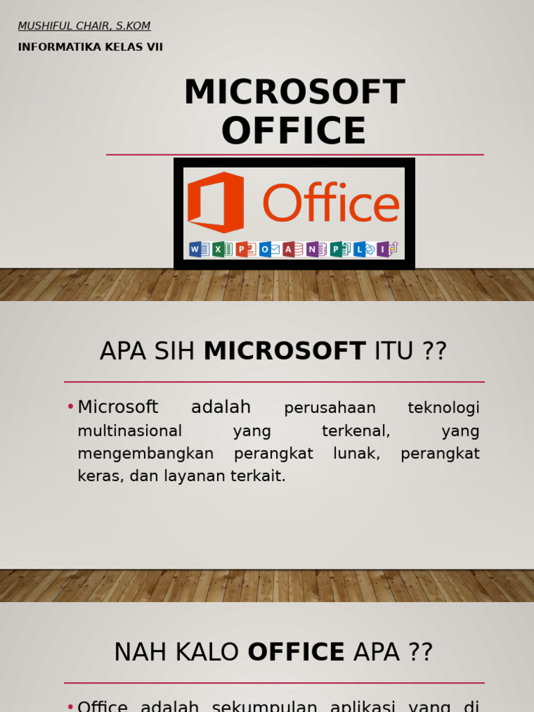 MATERI Presentasi Microsoft Office | PDF