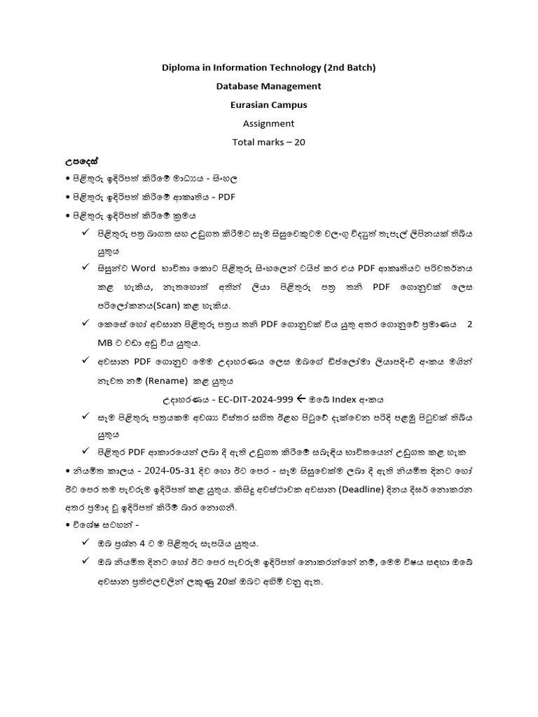Assignment - Database Administration | PDF