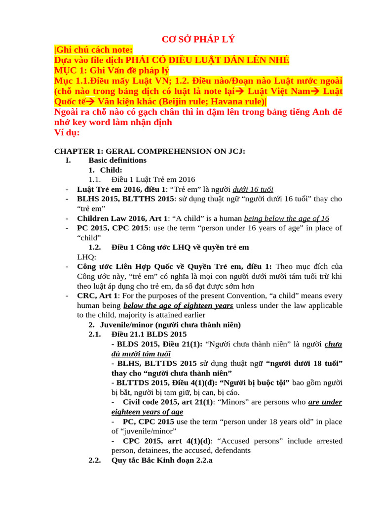 Cơ S Pháp Lý JCJ | PDF