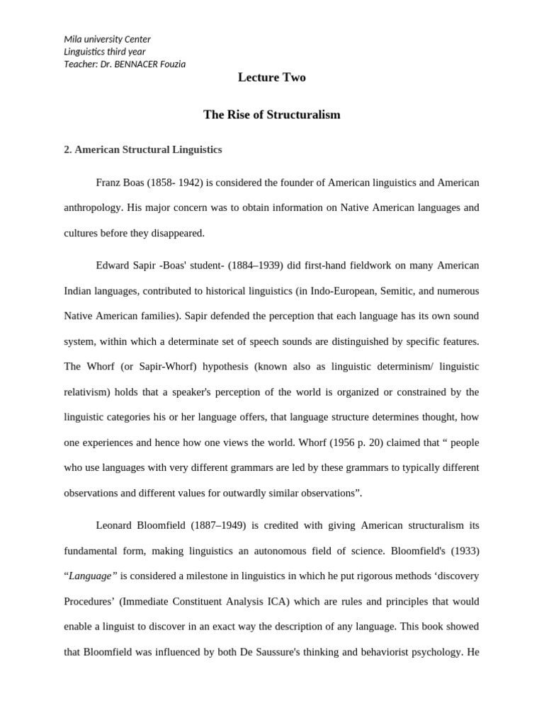 lecture two (1) | PDF | Linguistics | Human Communication