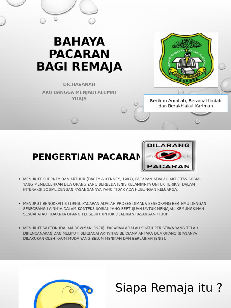 Bahaya Pacaran Bagi Remaja | PDF