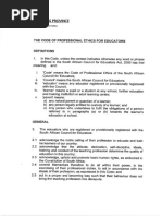 Code of Conduct for WA Education Staff | PDF | Integrity | Employment