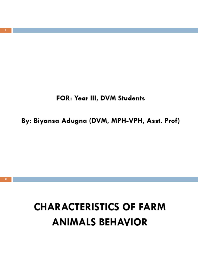 Farm Animal Behavior Insights | PDF | Pig | Sheep