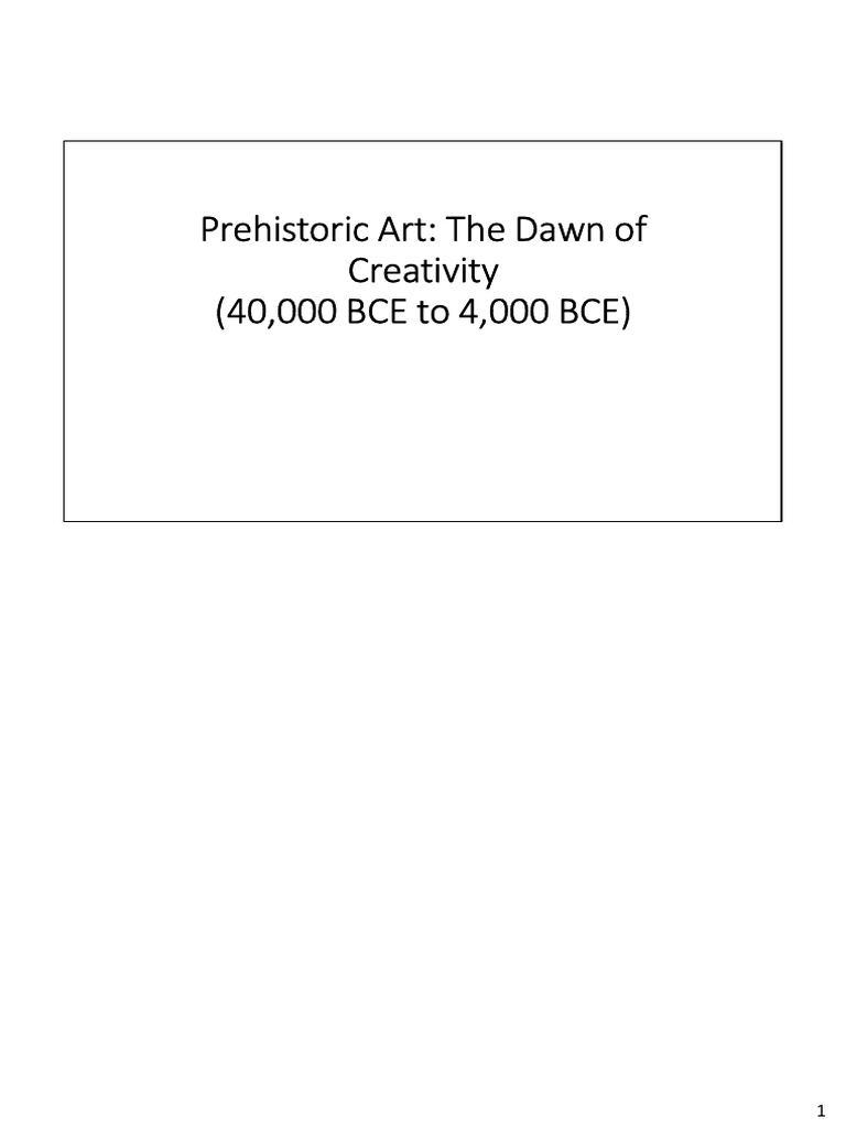 Prehistoric Art With Notes | PDF | Paintings | Stonehenge