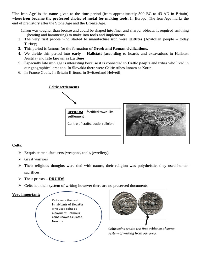 Overview of the Iron Age in Britain | PDF