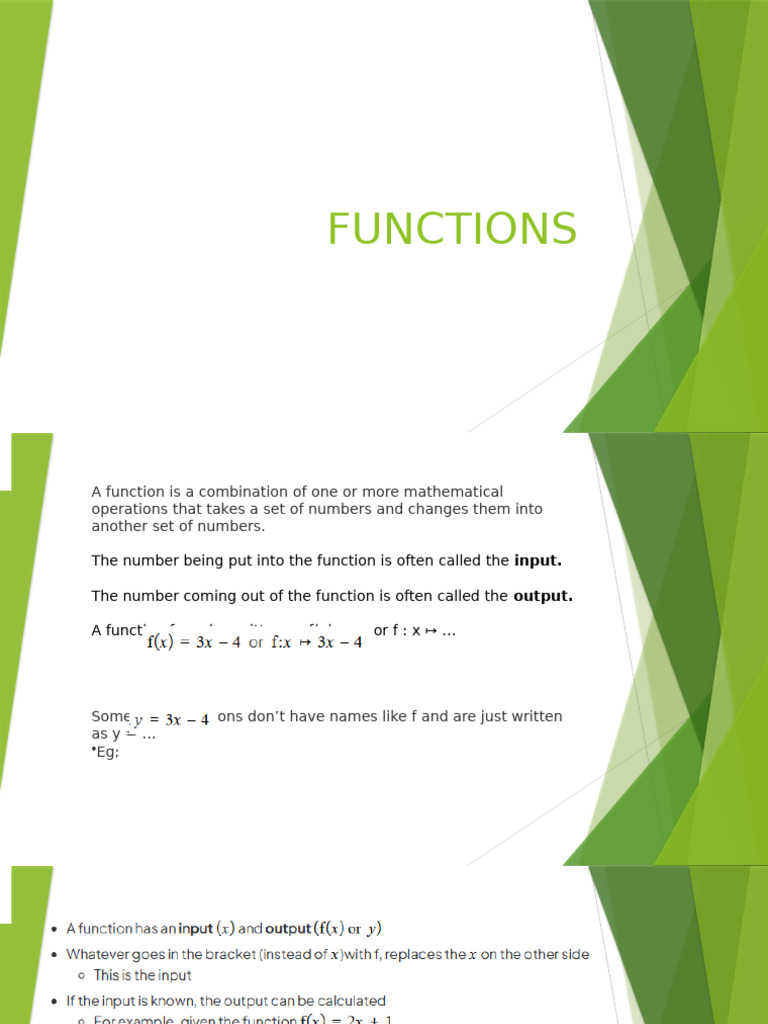 FUNCTIONS | PDF