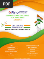 Fino Merchant Commission Structure 2024 | PDF | Insurance | Banks