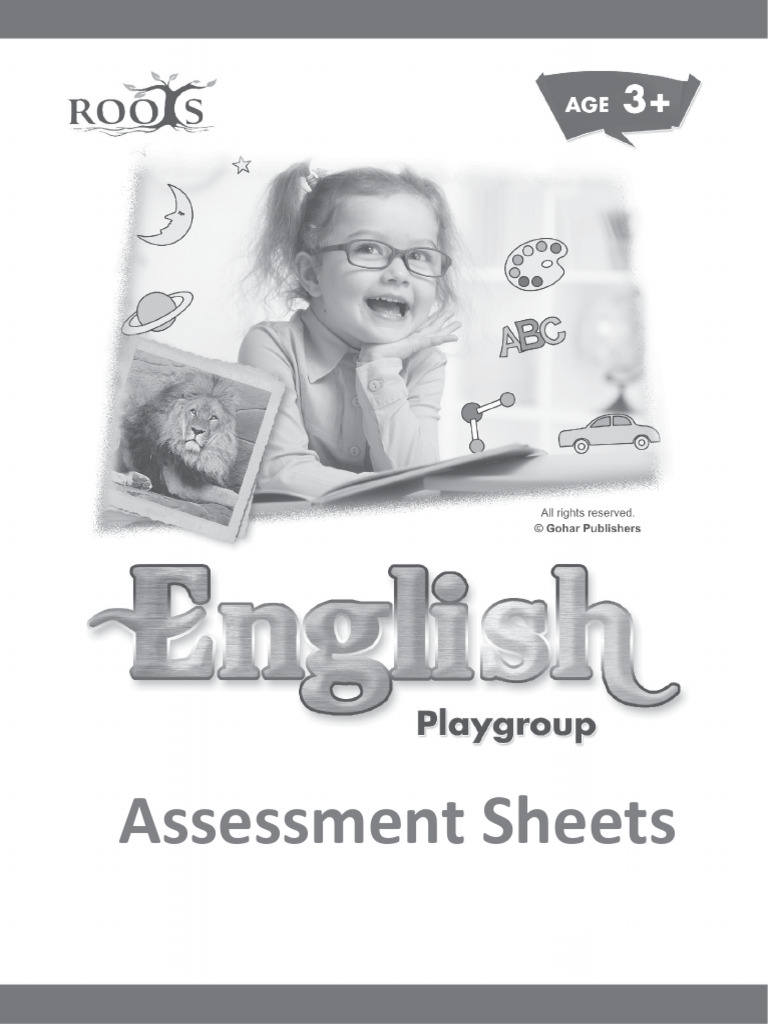 Roots English Playgroup 3+ - Assessment Sheets | PDF