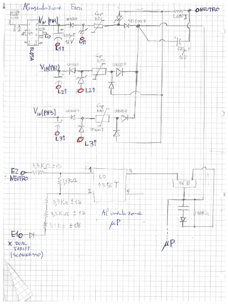 Schema Elettrico Power Supp Completo | PDF