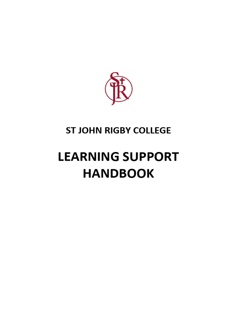 St John Rigby College Learning Support Guide | PDF | Mentorship | Learning