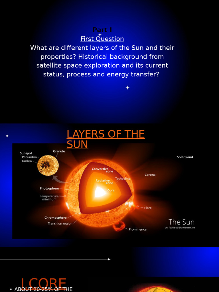 Layers of the Sun: Properties & Energy Transfer | PDF | Science ...