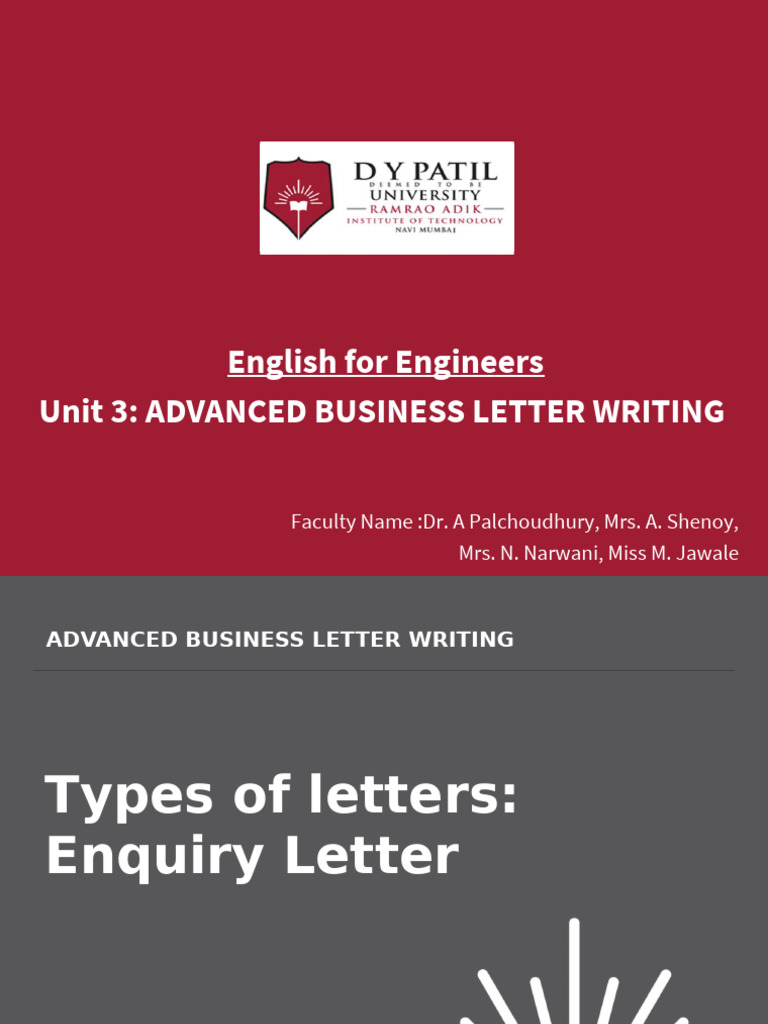 Advanced Business Letter Writing Guide | PDF | Business