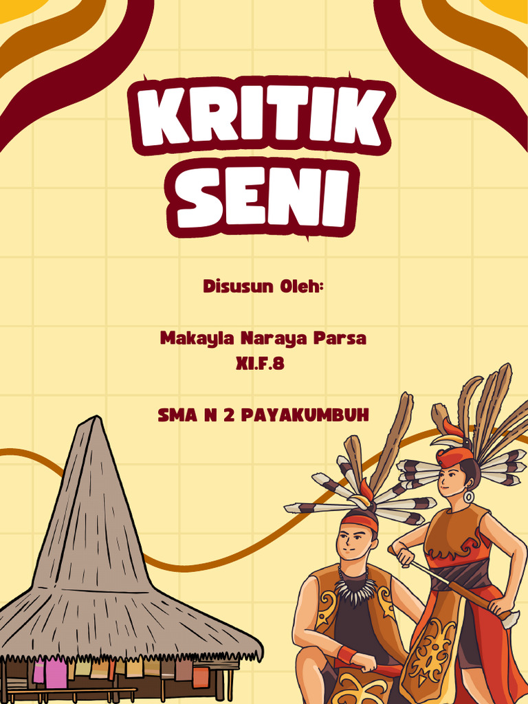 Kuning Dan Merah Ilustrasi Modul Ajar Seni Budaya A4 PDF | PDF