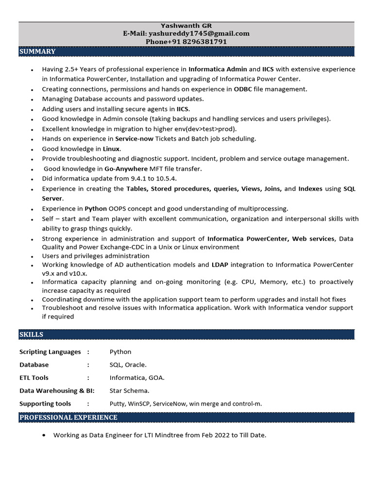 Resume Yaswanth Pdf Databases Data