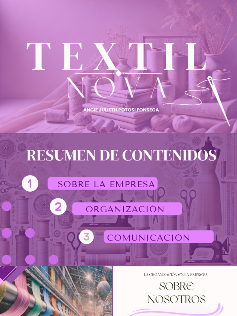 Textil Nova: Innovación en Tejidos Sostenibles | PDF | Textiles | Business
