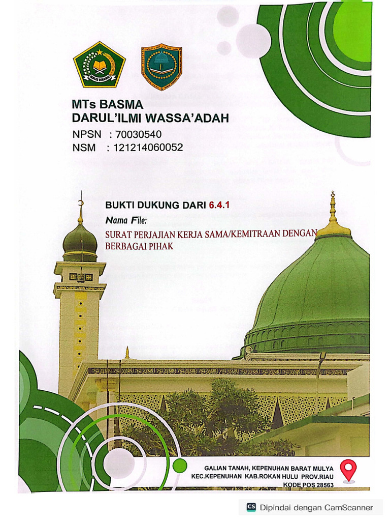 6 4 1 Surat Perjanjian Kerja Sama Kemitraan Dengan Berbagai Pihak Pdf