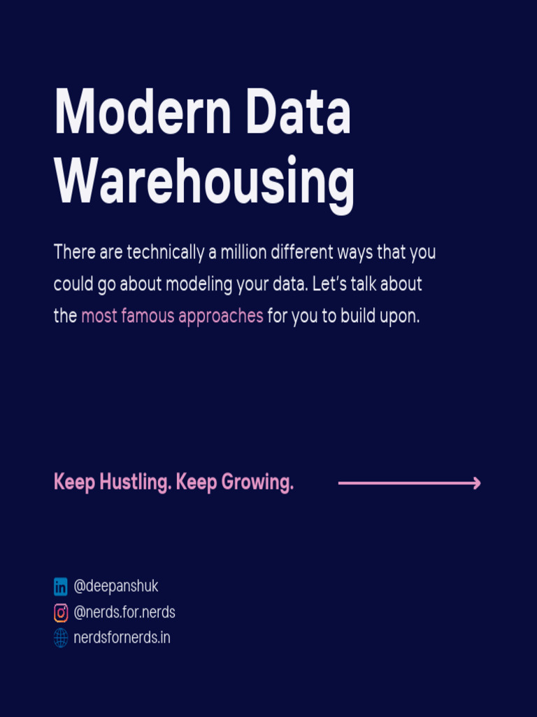Data Warehouse Modeling Approaches | PDF | Data Warehouse | Computer Data