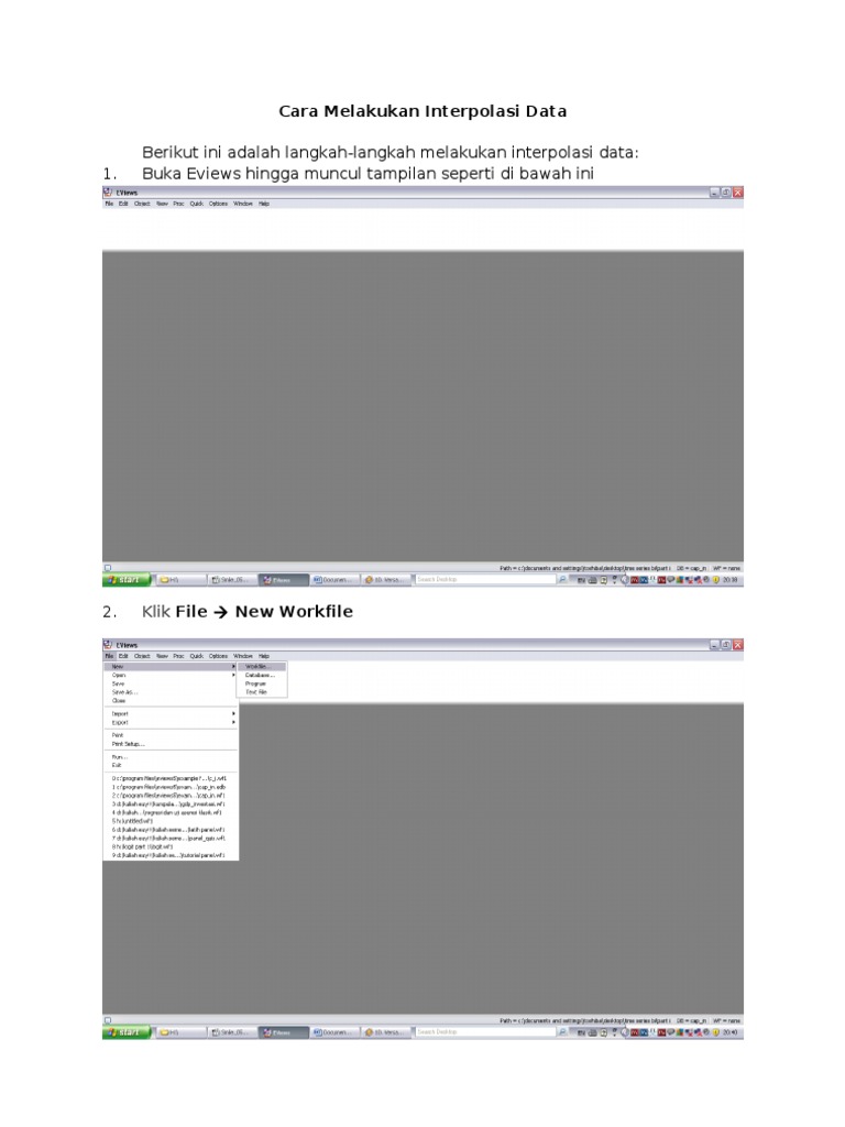 Cara Melakukan Interpolasi Data | PDF