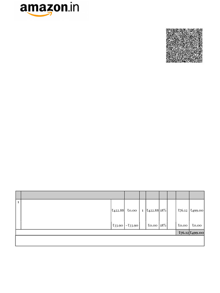 Tax Invoice for JD Fresh Purchase | PDF | Invoice | Payments