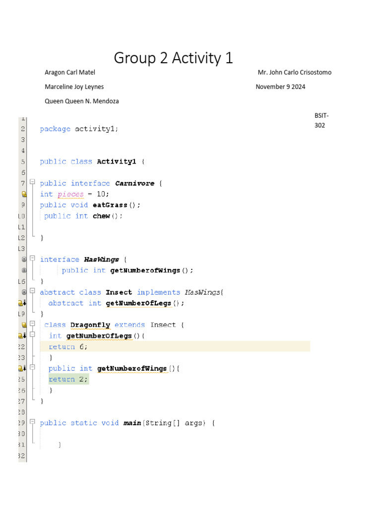 Group 2 Activity 1 | PDF