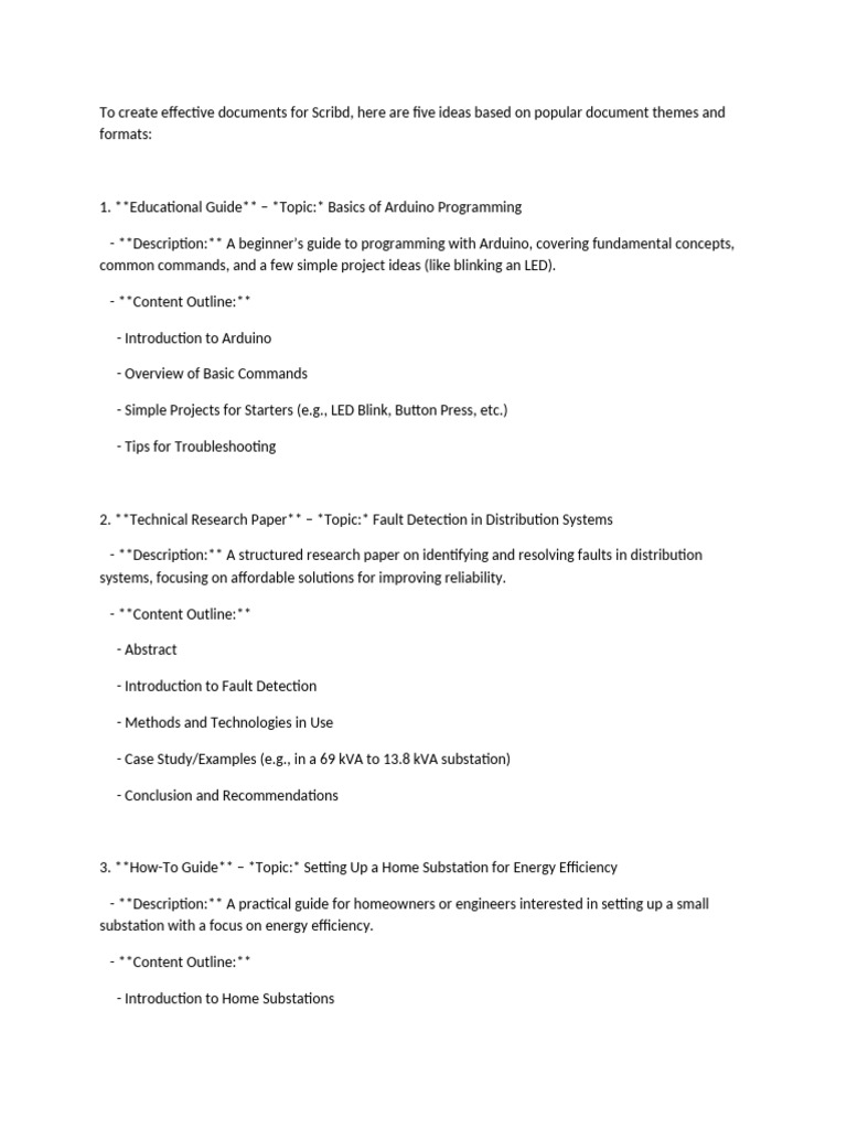 To Create Effective Documents For Scribd | PDF